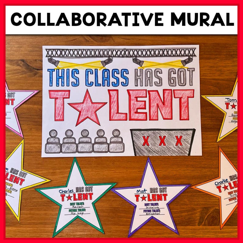 Back to School Collaborative Mural Motivational Bulletin Board ...