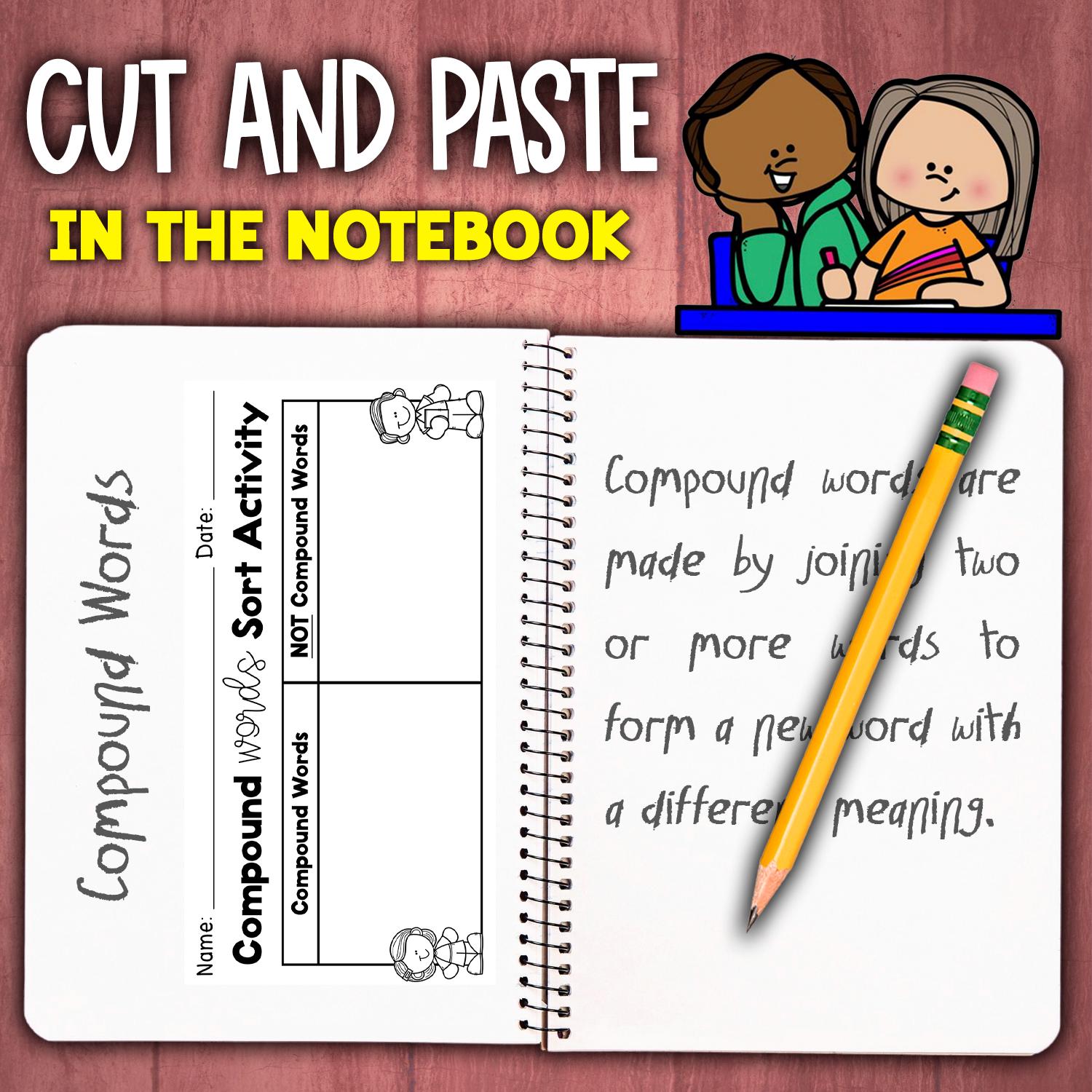 Compound Words Sorting Activity | Cut and Paste Worksheet for 2nd 3rd ...