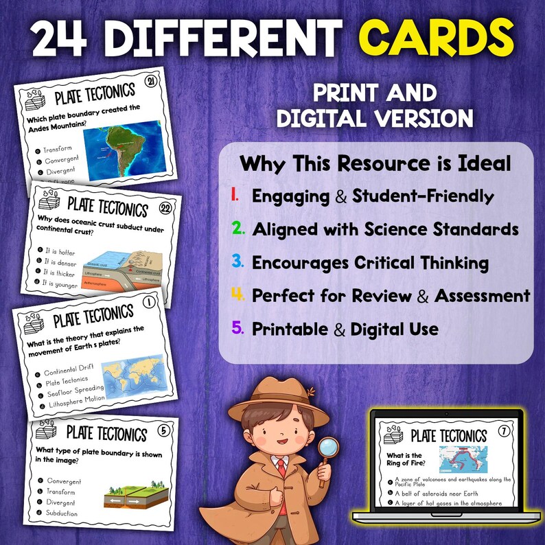 Plate Tectonics Task Cards Activity | Plate Boundaries Activities ...