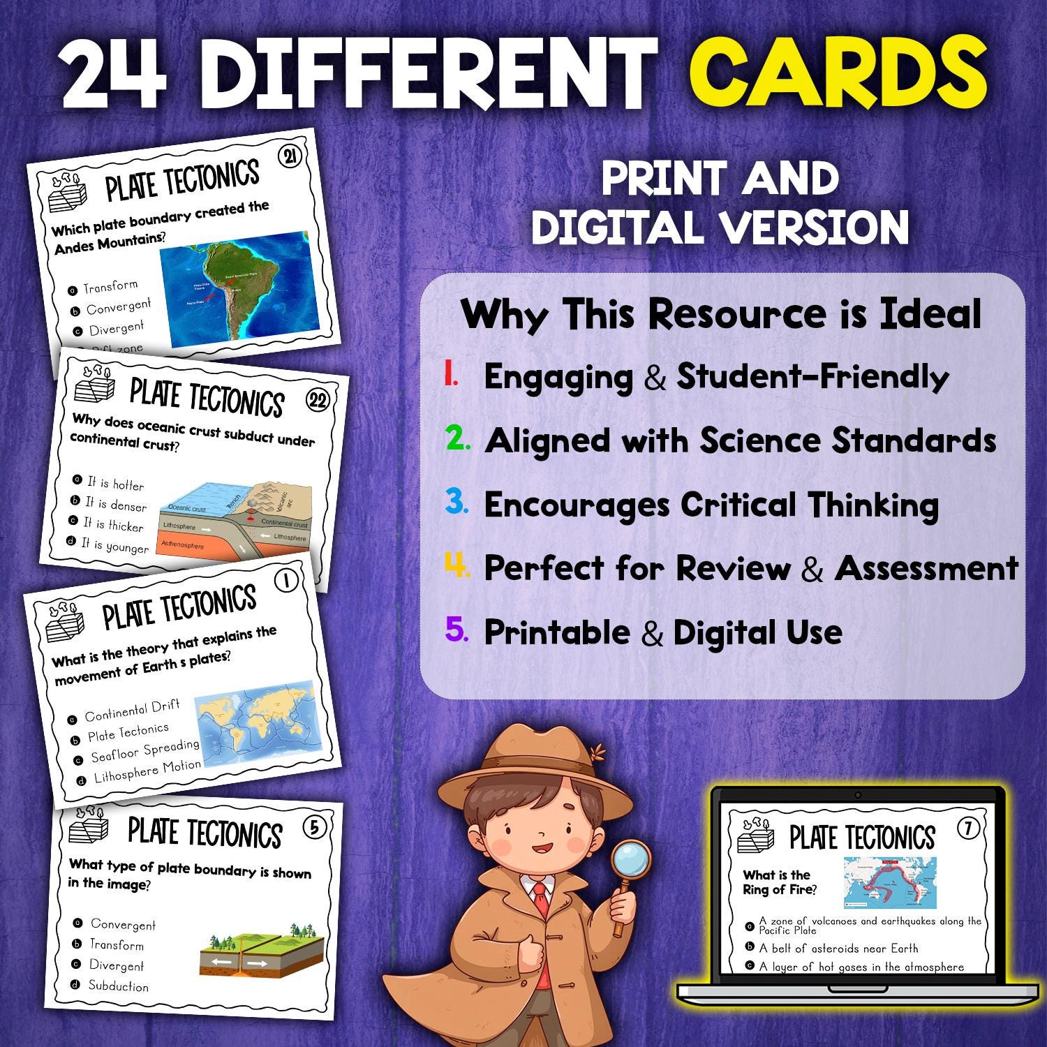Plate Tectonics Task Cards Activity | Plate Boundaries Activities ...