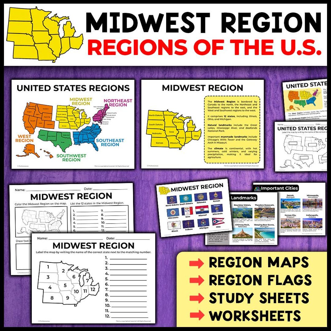 The Midwest Region | Regions of the US | Geography Regions of the ...