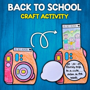 Back to School Craft Activity | My Summer Memories | Fun First Day of ...