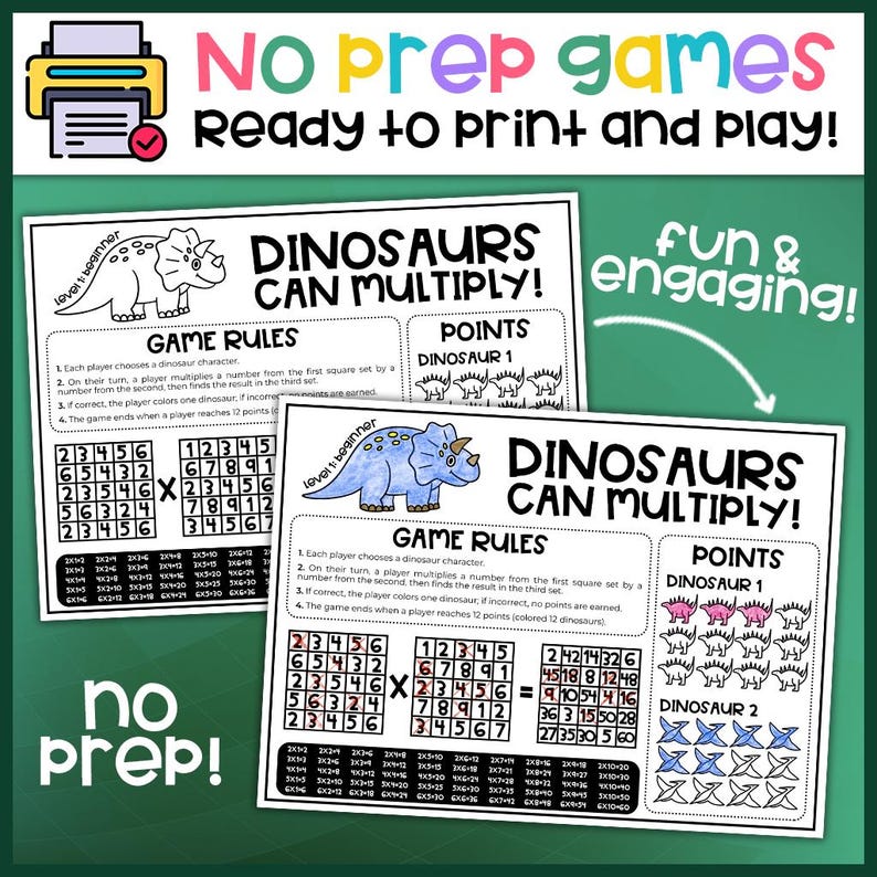 Multiplication Worksheets Multiplication Activities Math Games for Kids ...