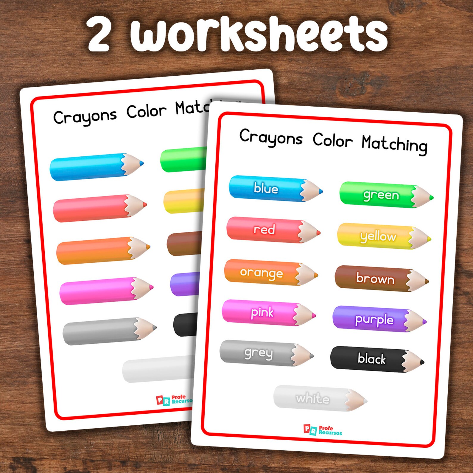 Crayon Color Match Activity | Learning Colors | Sorting by Color ...
