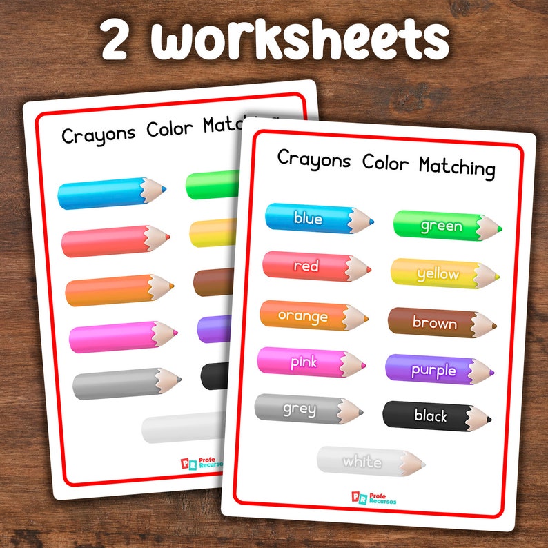 Crayon Color Match Activity | Learning Colors | Sorting by Color ...