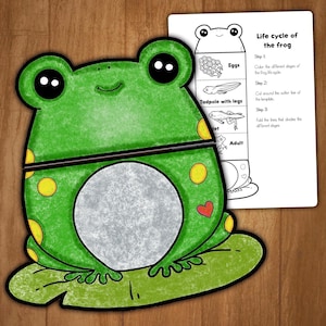 Frog Life Cycle Craft Foldable Template | Life Cycle of a Frog Activity ...