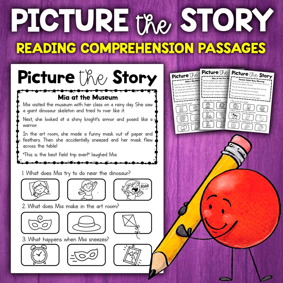 Reading Comprehension Passages With Picture Choices | Reading ...