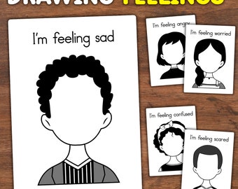 Emotions Coloring Pages for Kids Social Emotional Learning Emotions and ...