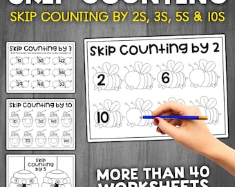 Skip Counting Maze by 2s,5s,10s,3s,7s Worksheets (printable PDF ...