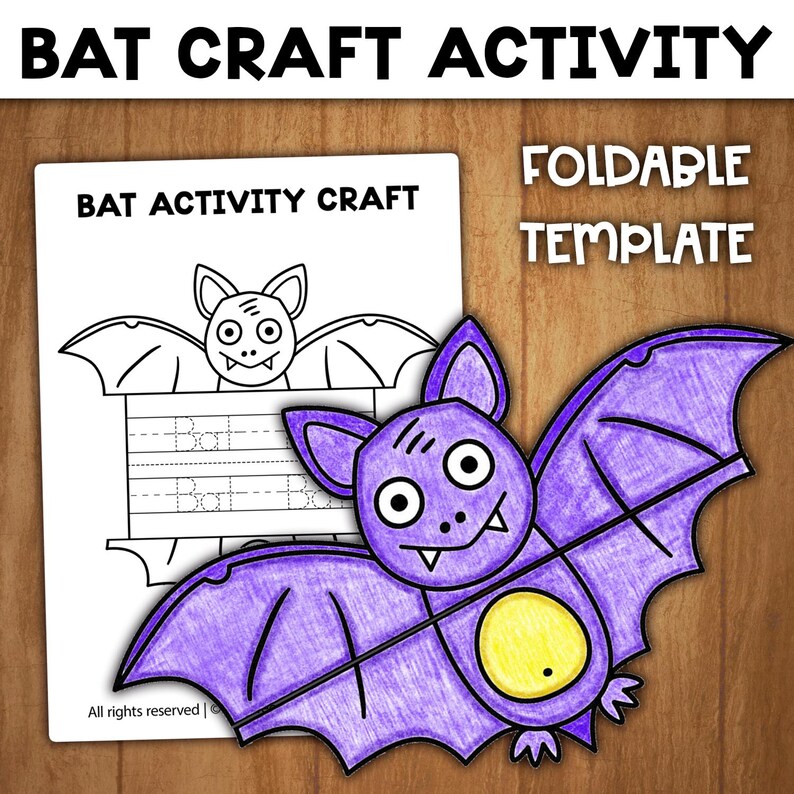 Bat Craft Activity Template | Bat Writing Activity | Bat Writing ...