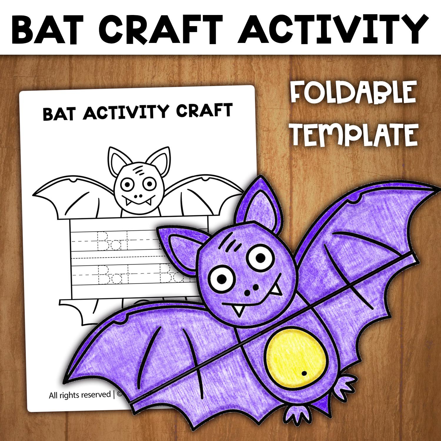 Bat Craft Activity Template | Bat Writing Activity | Bat Writing ...