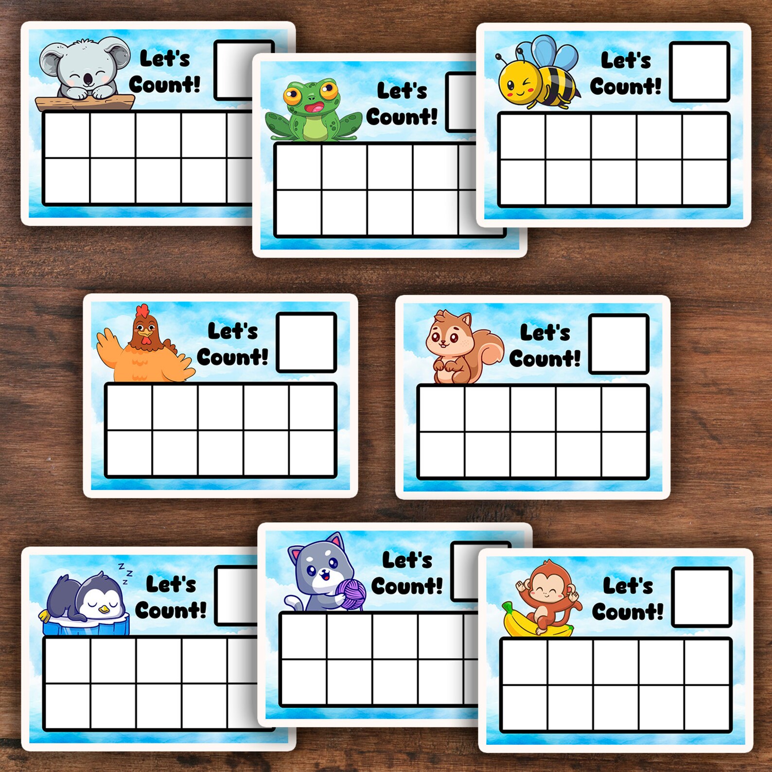 Numbers 1 to 10 | Counting and Matching Activity | Printable Montessori ...