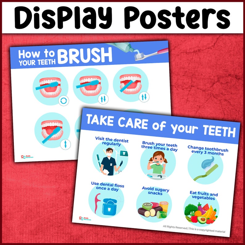 Brush Your Teeth Activity Bundle Learn to Brush Your Teeth Activity ...
