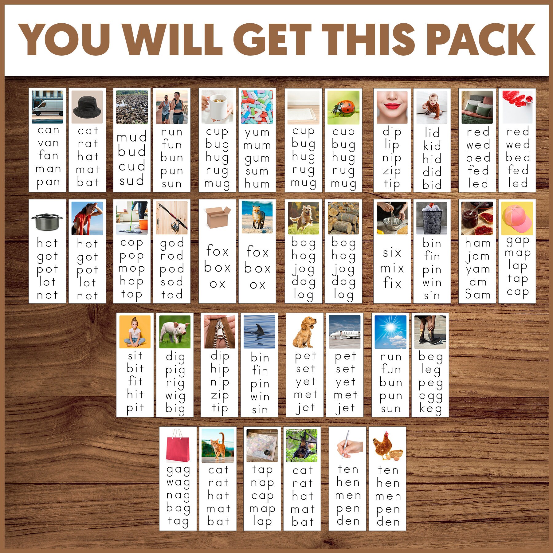 CVC Word Families CVC and Phonics Reading Activities Phonics Reading ...