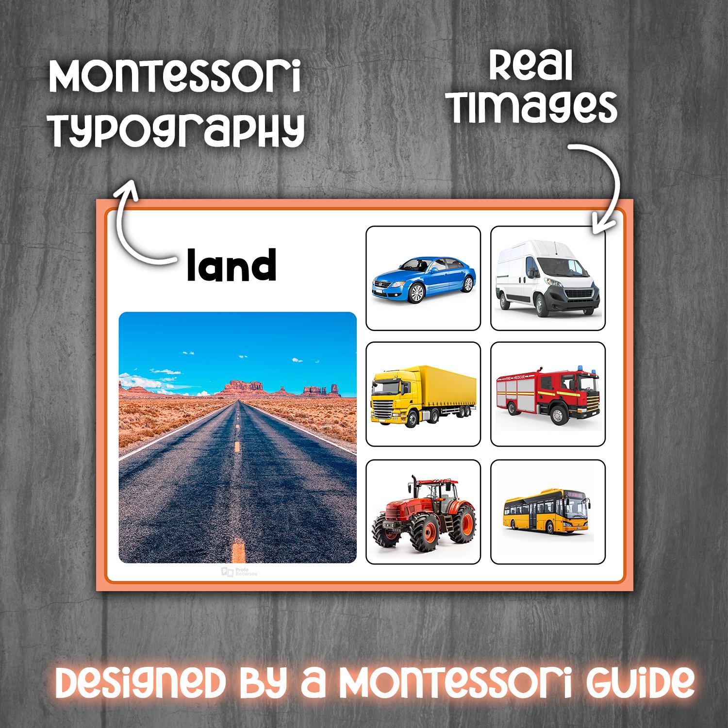 Means of Transport Sorting Activity | Sorting Vehicles by Water, Land ...