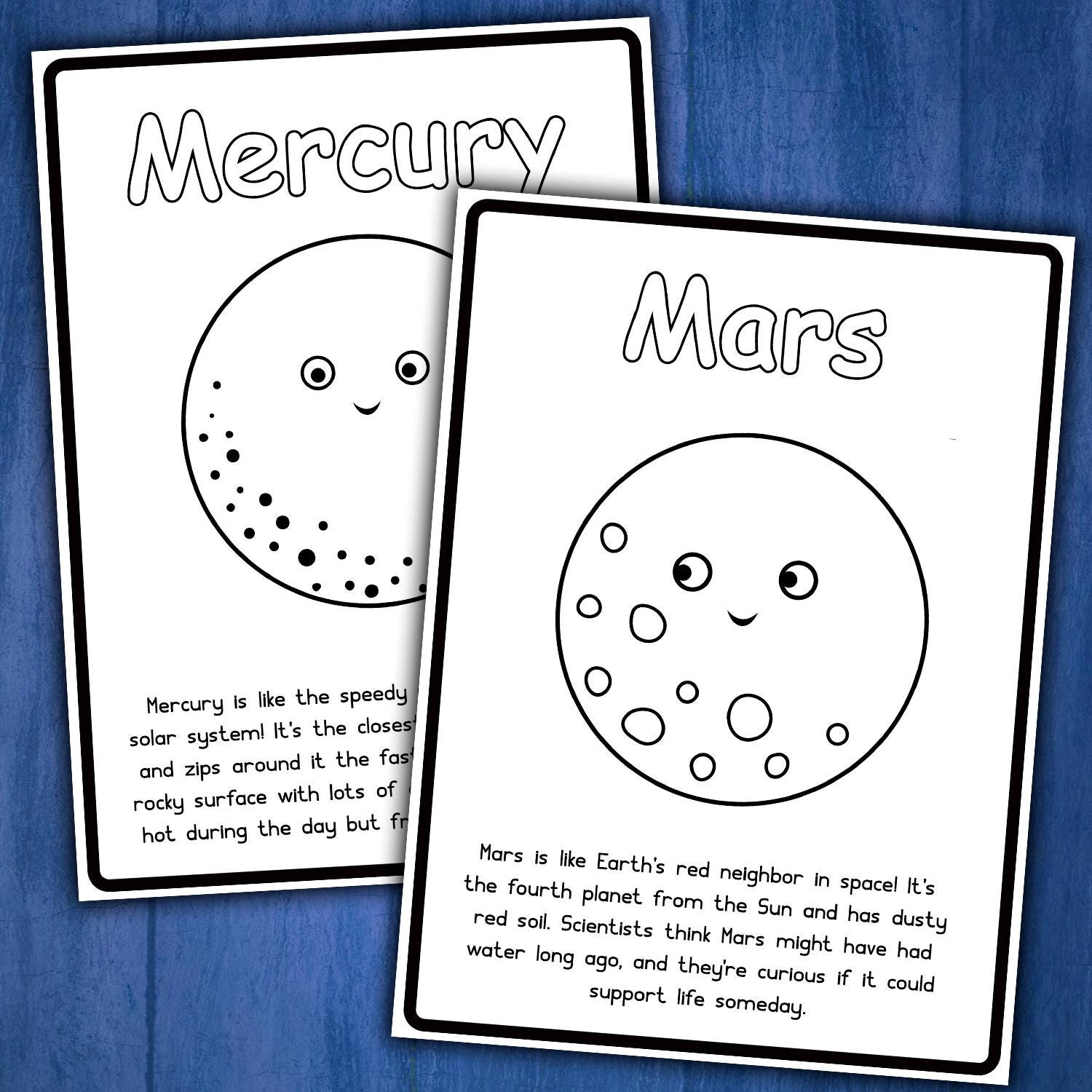 Solar System Planets Coloring Pages | Description and Facts About ...
