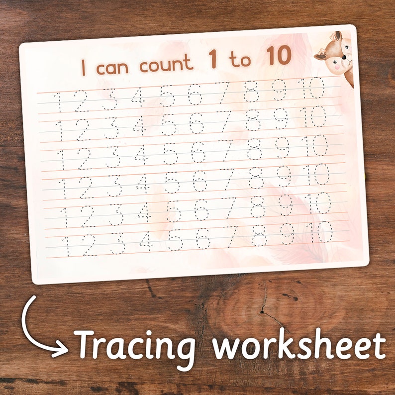 Counting 1 to 10 Worksheet | Writing Numbers From 1 to 10 Activity ...