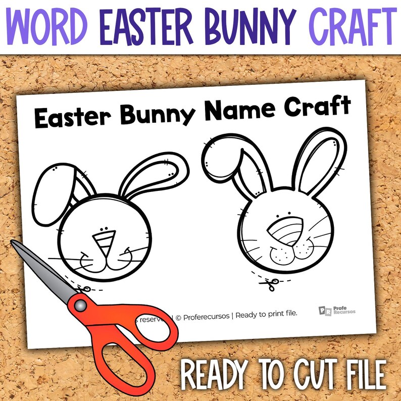 Easter Bunny Name Craft Activity | Easter & Spring Bulletin Board Ideas ...
