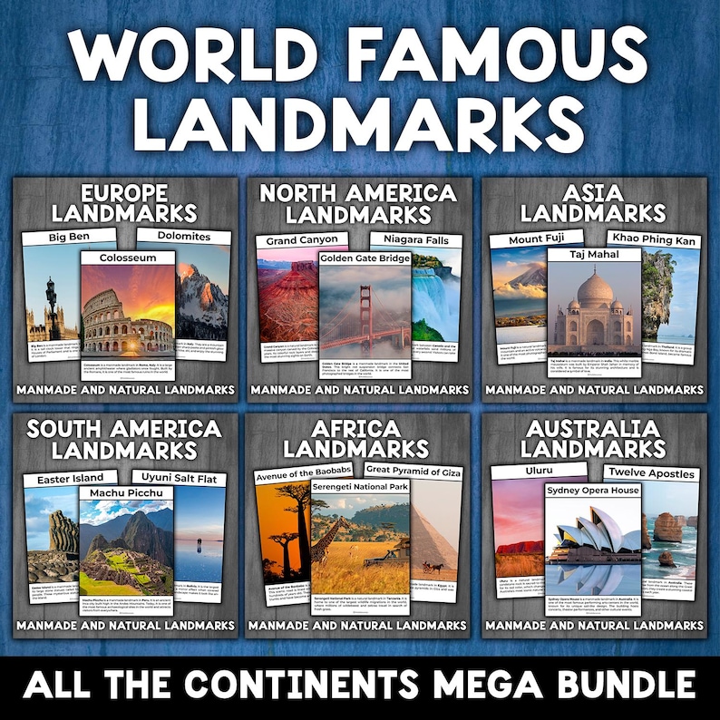 World Famous Landmarks | Natural Landmarks of the World | Manmade ...