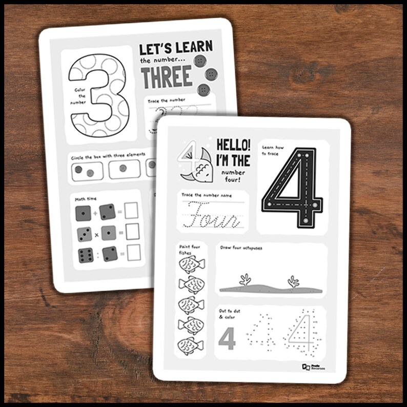 Numbers Worksheets | Tracing Numbers Worksheets | Rounding Numbers Worksheets | Writing Numbers ...
