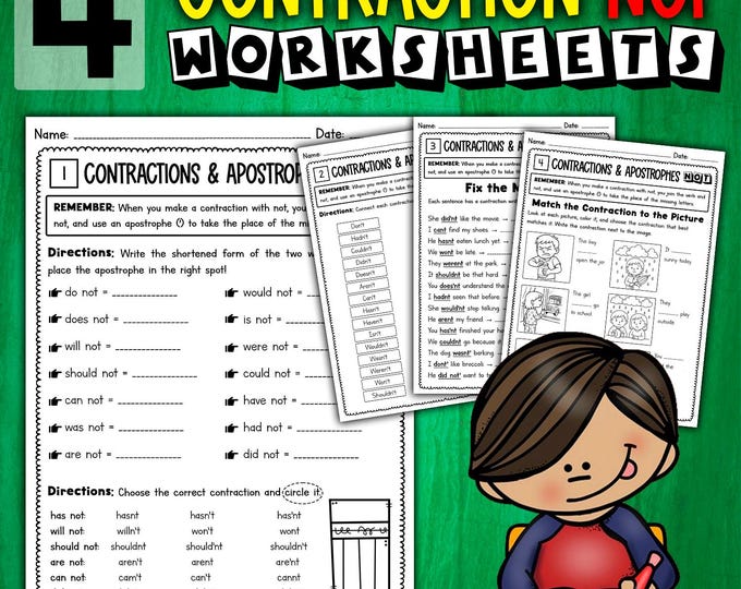 Contractions Classroom Anchor Chart - Etsy UK