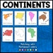 Continents Flashcards | Montessori Continents 3-PART Cards - Etsy