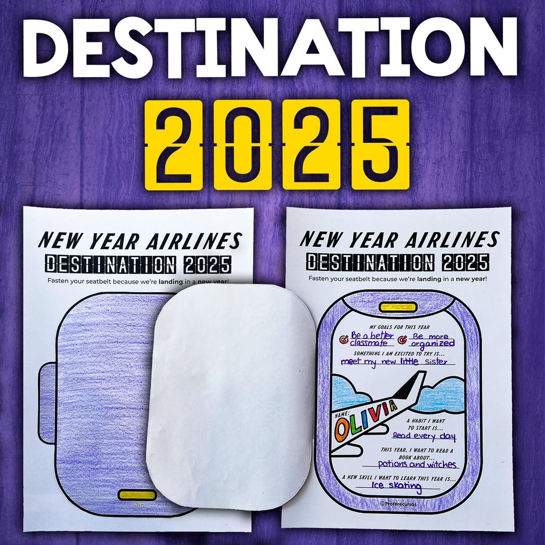 2025 New Year Activity for Kids | Resolutions for Kids January ...