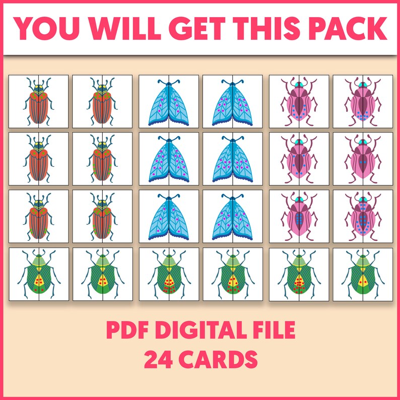 Counting 1-10 Matching Cards Counting Numbers Activity Counting Number ...