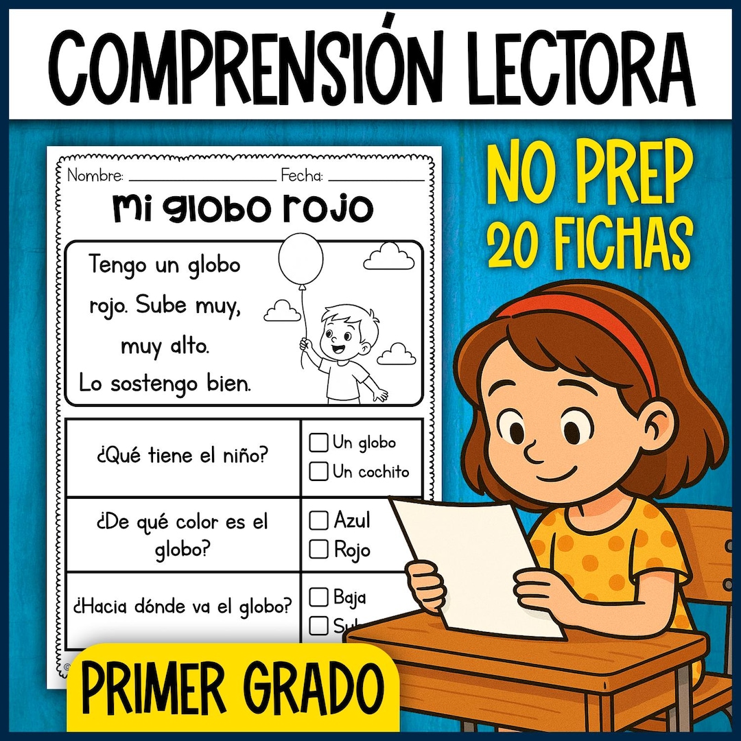 Spanish Reading Comprehension Passages | Fichas de Comprensión Lectora ...
