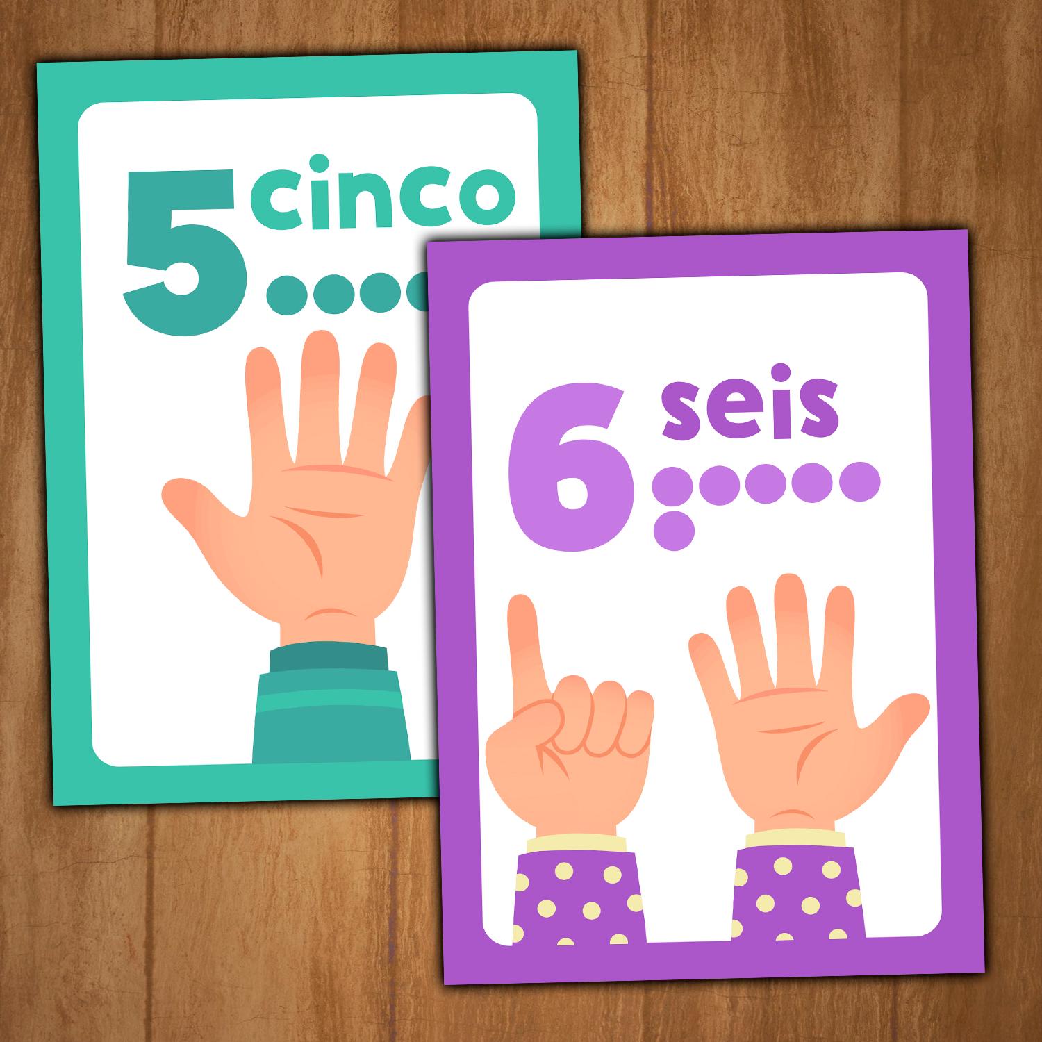 Spanish Numbers Flashcards 1 to 10 | Numbers in Spanish | Numbers Cards ...