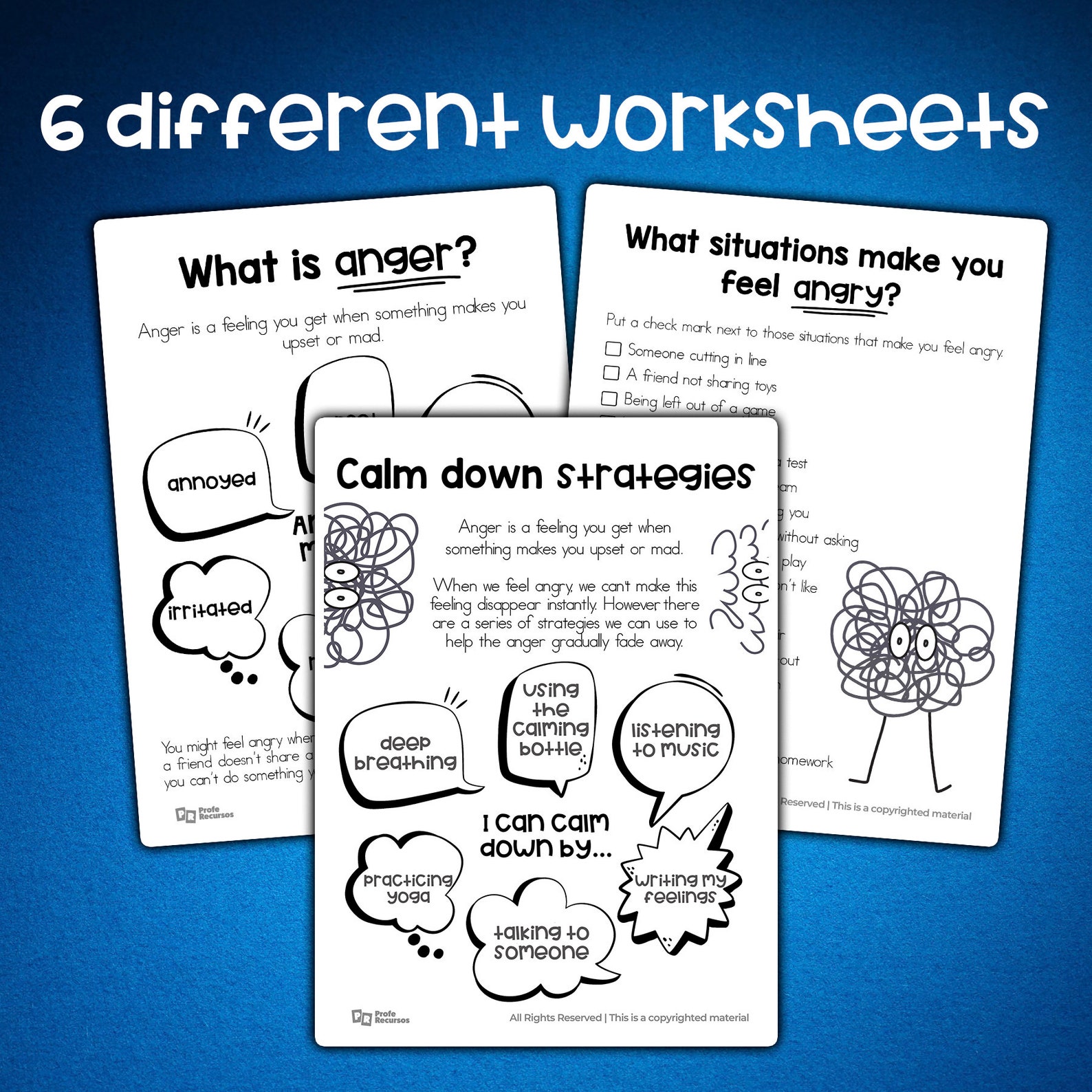 Anger Management for Kids Anger Management Kids Activity Social ...