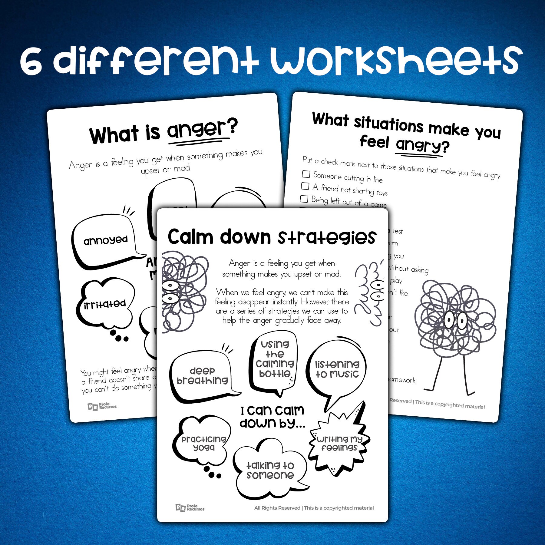 Anger Management for Kids Anger Management Kids Activity Social ...