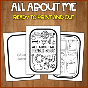 All About Me | PENCIL CASE Craft ACTIVITY | Back to School Writing ...