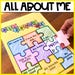 All About Me | Printable Puzzle Craft Activity | First Day of School ...