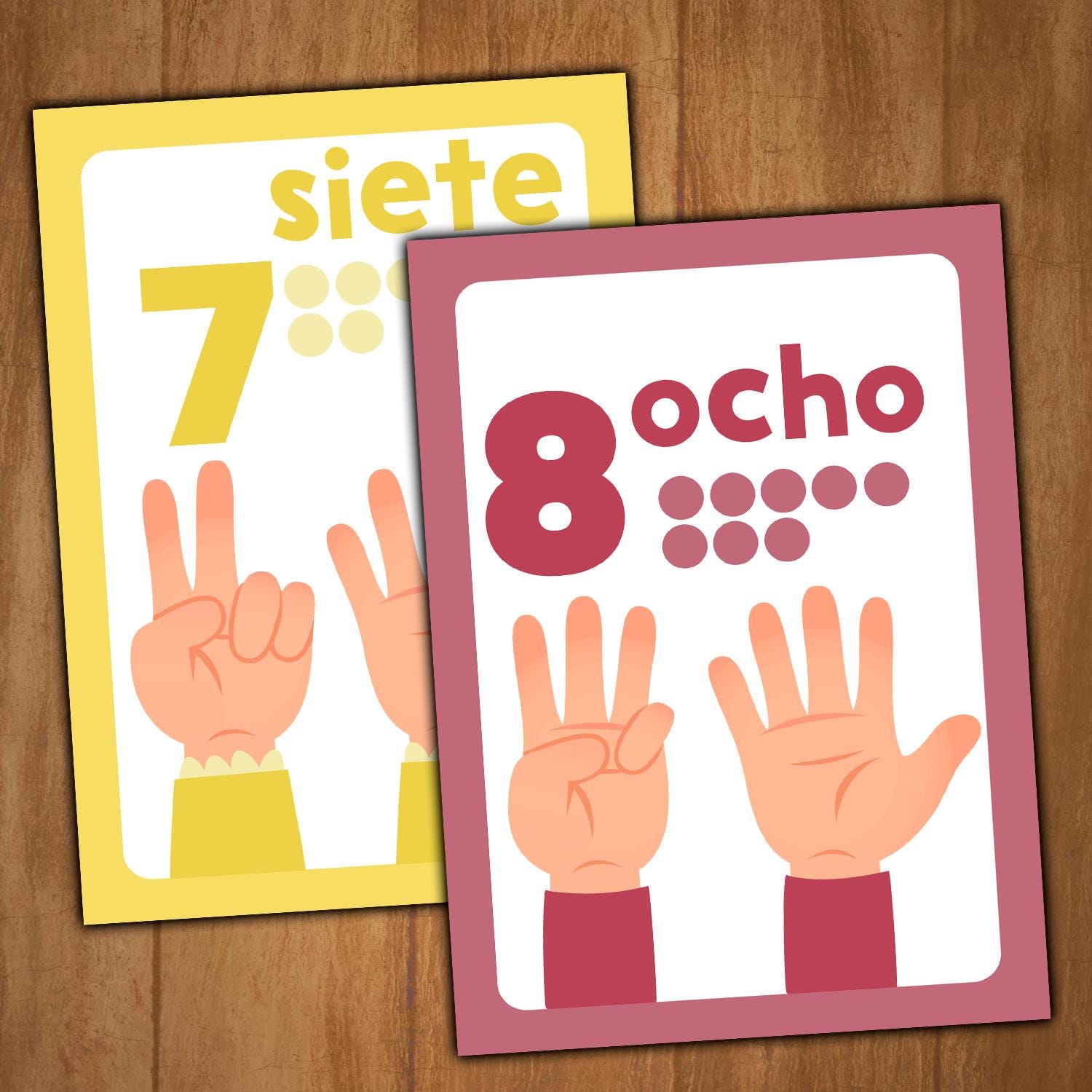 Spanish Numbers Flashcards 1 to 10 | Numbers in Spanish | Numbers Cards ...