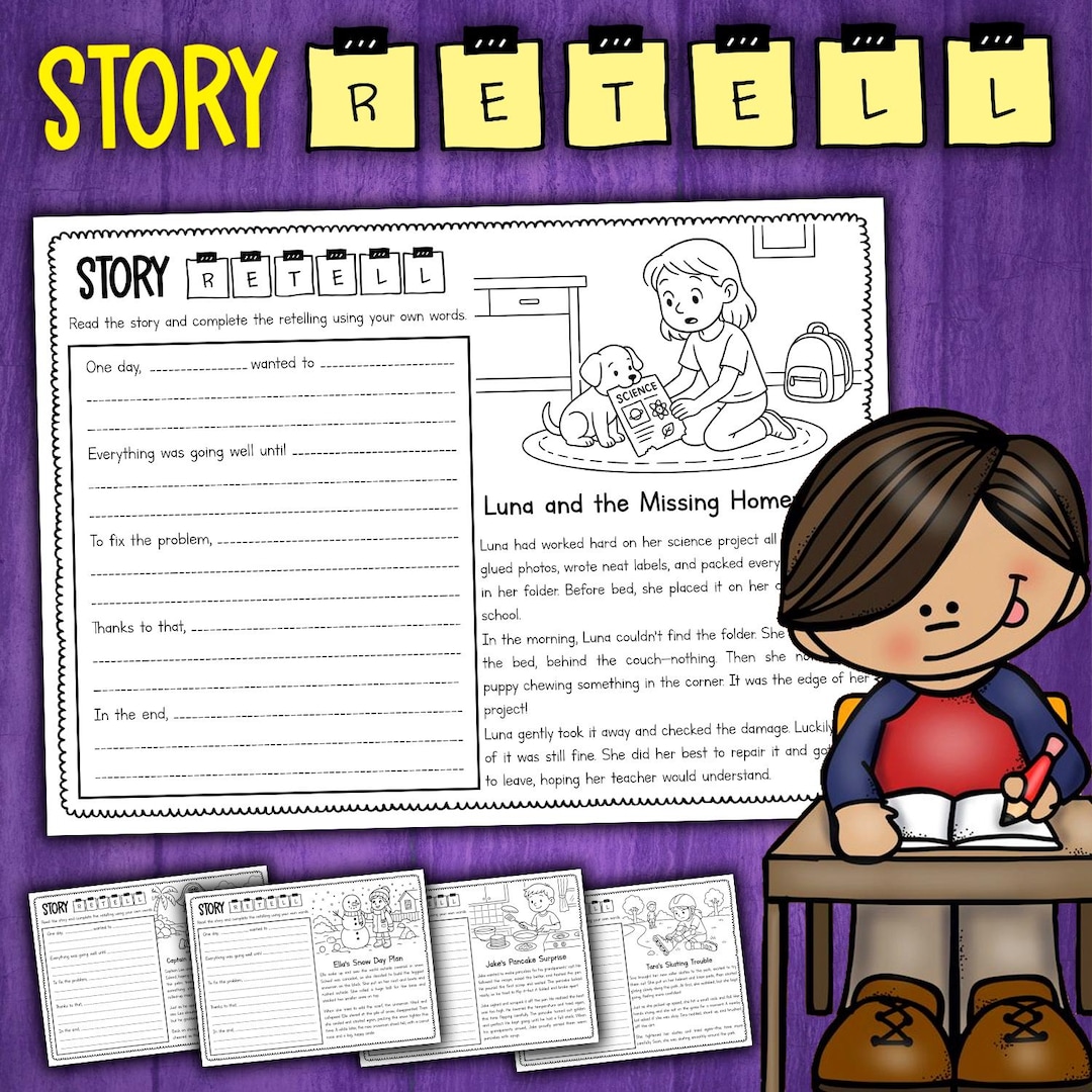 Story Retelling and Sequencing | Retelling a Story | Speech and ...