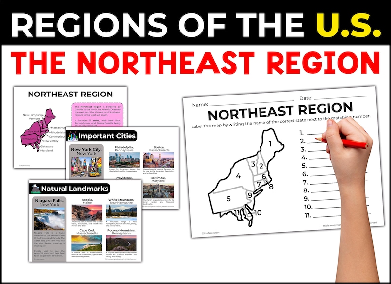 Northeast Region | Regions of the US | Geography 5 Regions of the ...