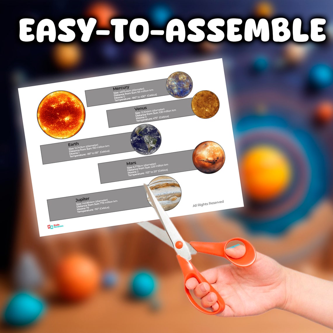 Solar System Planets Facts Planets of the Solar System Craft Planets of ...