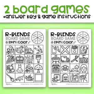 Beginning Blends Board Games Reading and Phonics Homeschooling Reading ...