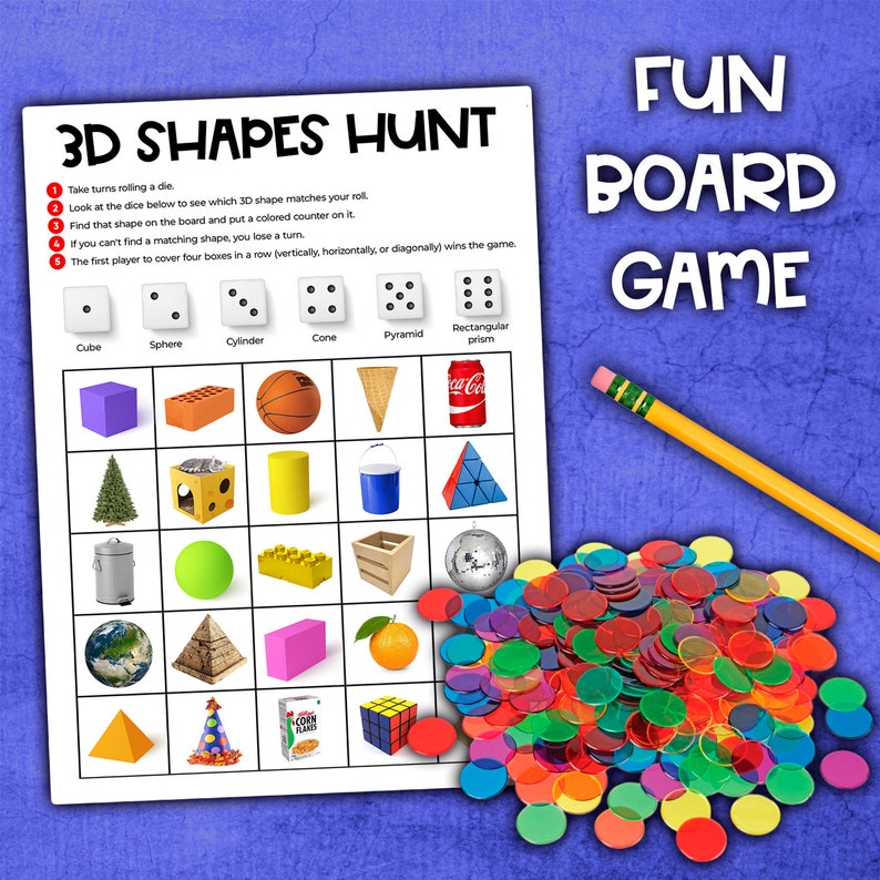 3D Shapes Game | 3-D Hunt | Identify Three Dimensional Shapes ...