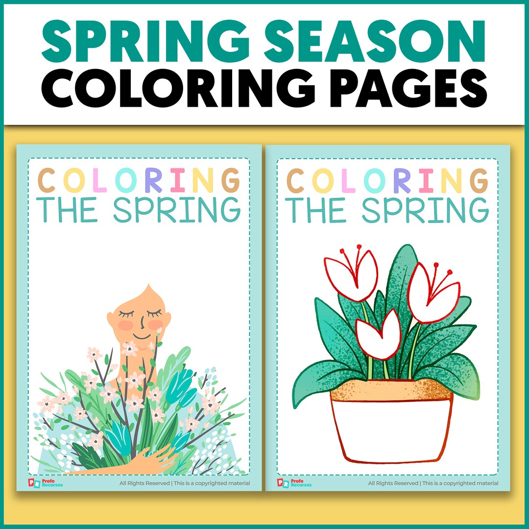 Spring Coloring Pages Spring Activity Preschoolers Spring Activity ...