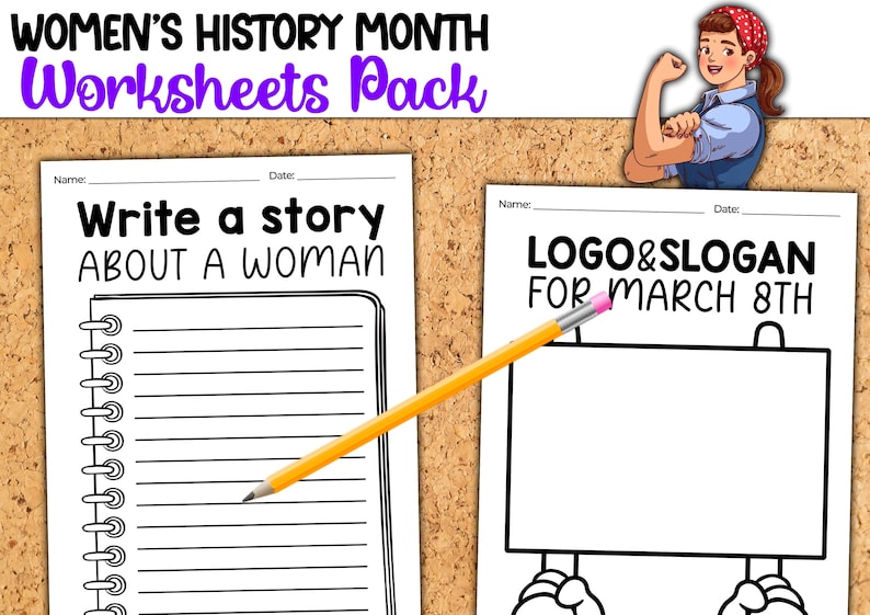 Women's History Month Worksheets NO PREP Activities | Women's Day ...