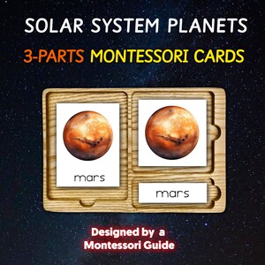 Solar System 3 Part Cards Solar System Planets Cards Solar System Real ...