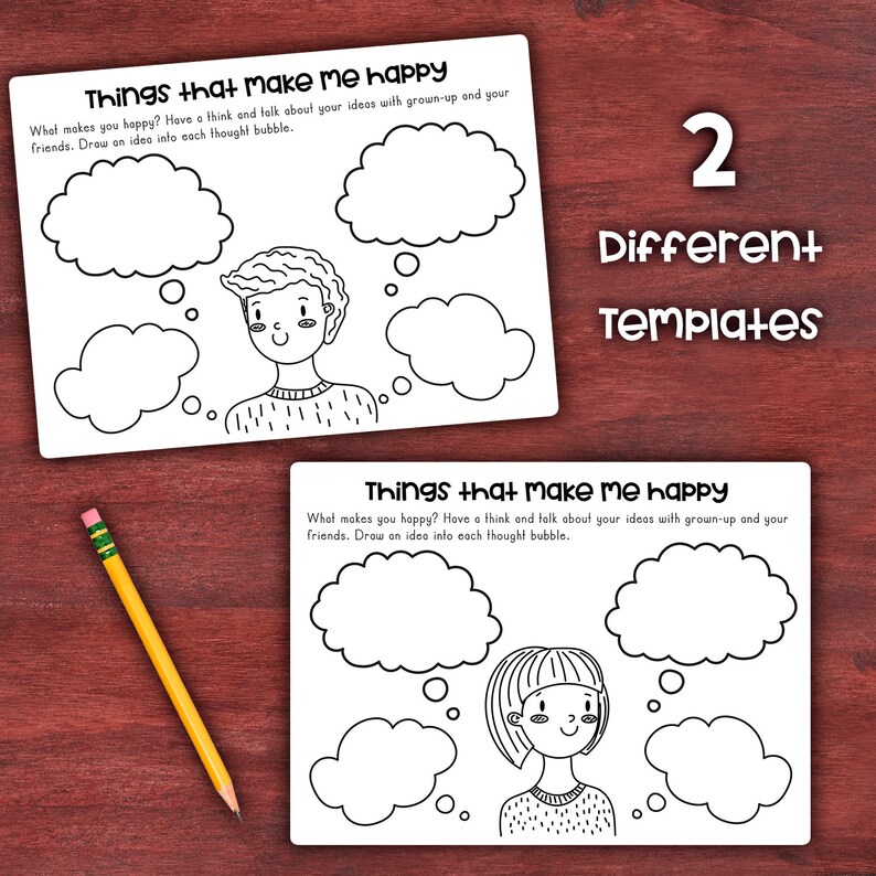 What Makes Me Happy Feelings & Emotions Worksheet Emotional Regulation ...