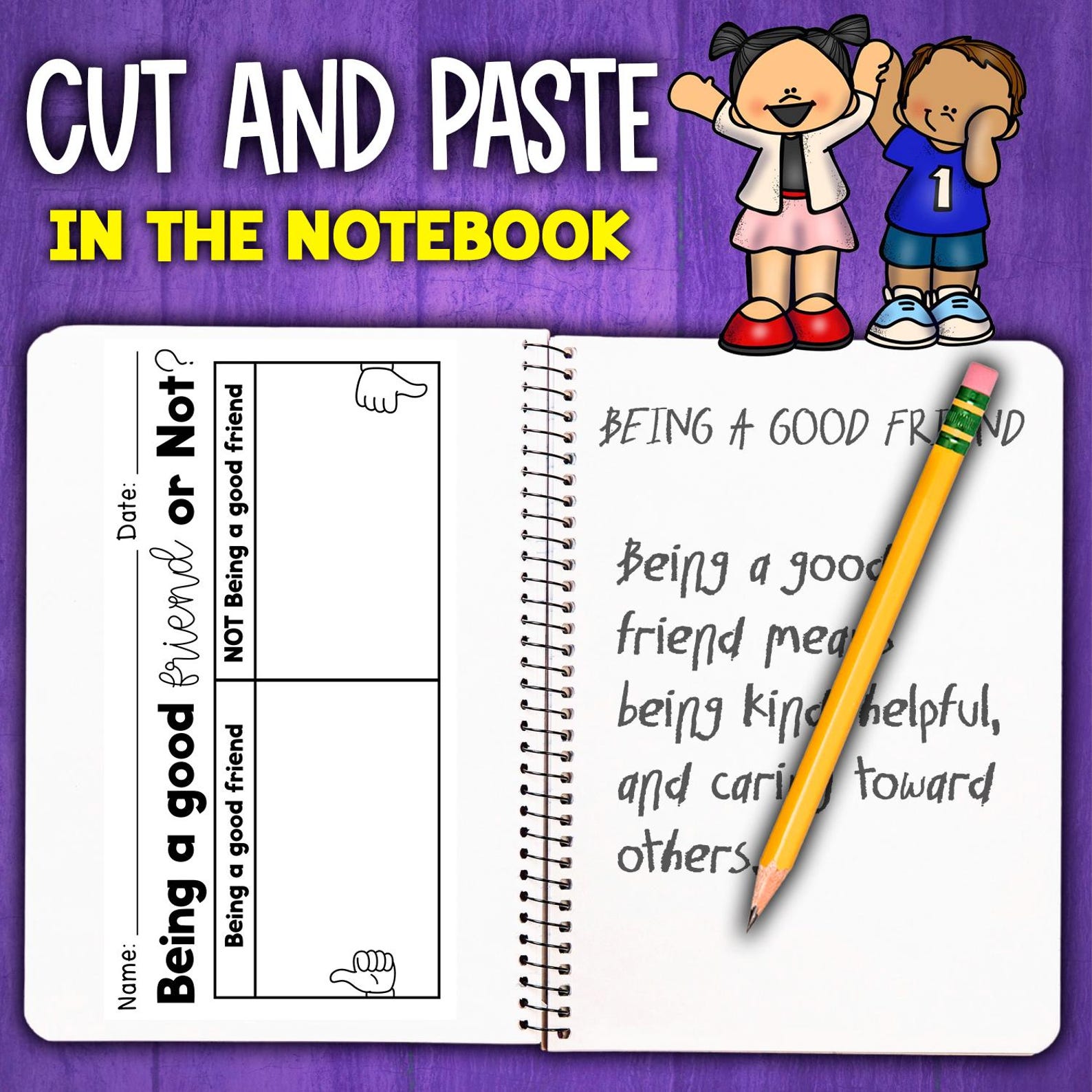 Being a Good Friend Sort Worksheet | Friendship Activity for SEL ...