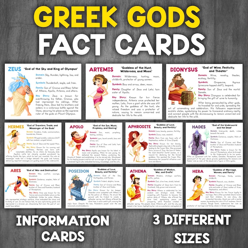 Greek Gods and Goddesses | Greek Mythology Activity | Ancient Greece ...