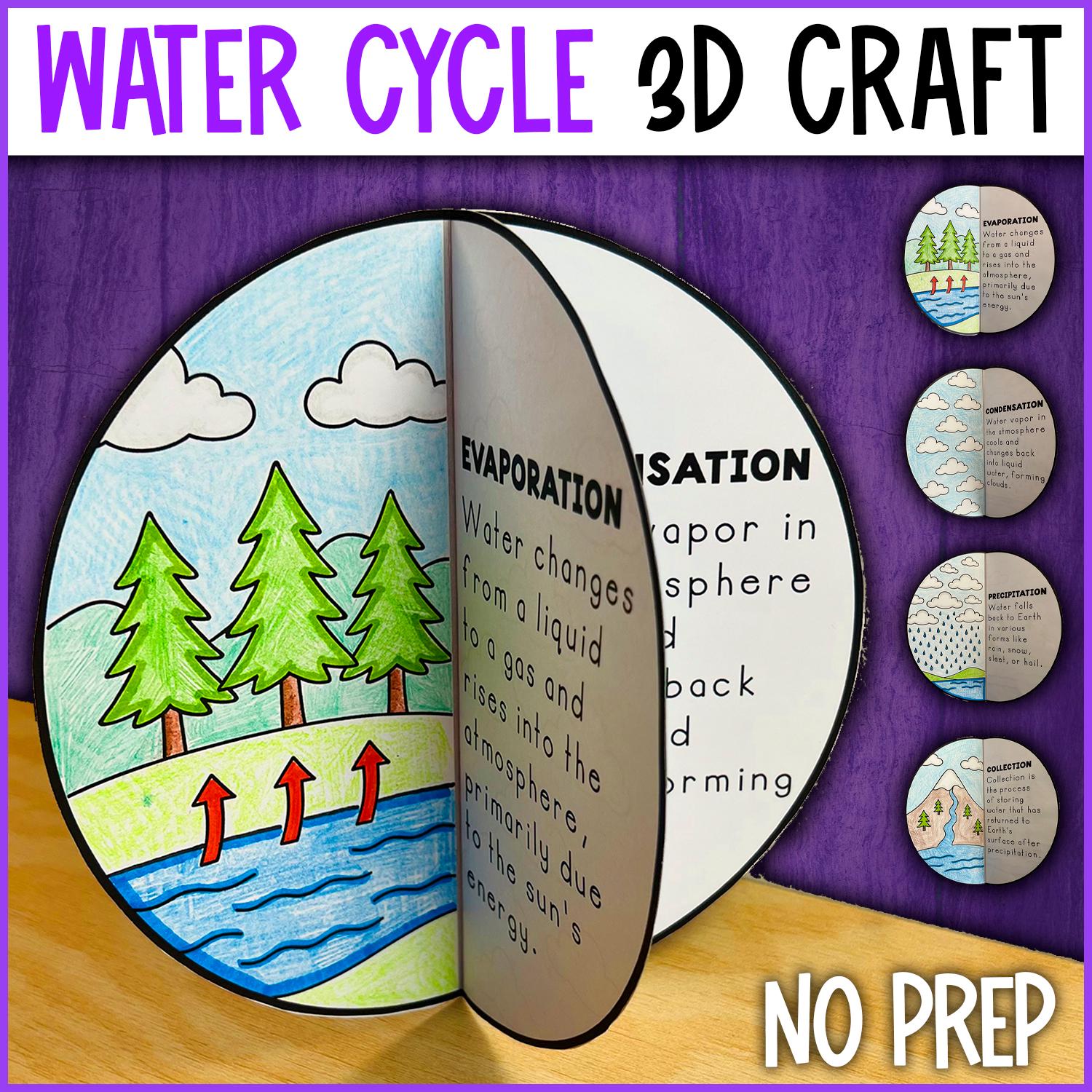Water Cycle 3D Craft Activity | Science Craft Activity - Etsy