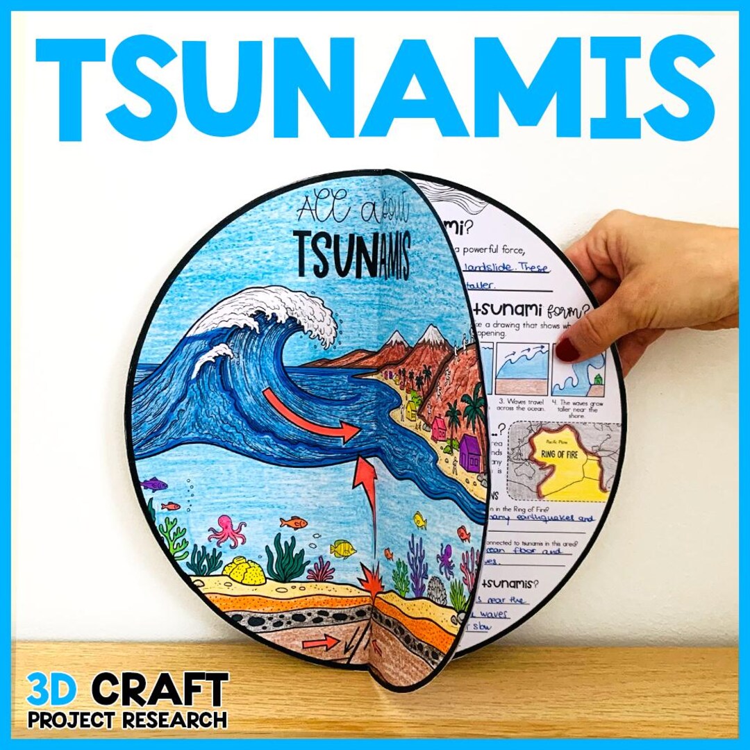 All About Tsunamis Hands-on Activity Project | Natural Disasters ...