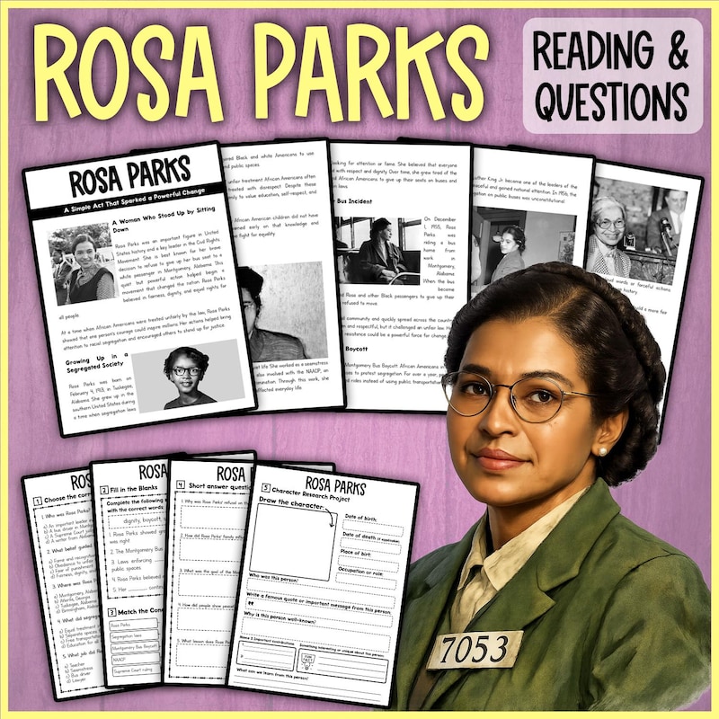 Rosa Parks Poster - Etsy