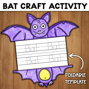 Bat Craft Activity Template | Bat Writing Activity | Bat Writing ...